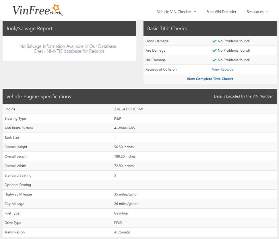 VIN Decoder, VIN Check & Vehicle History Reports: How Do They Differ ...